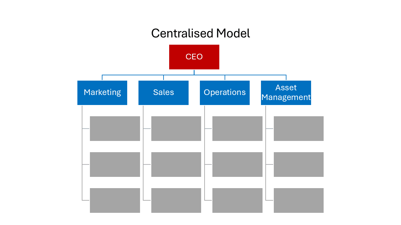 What is the best organisation structure for Asset Management?